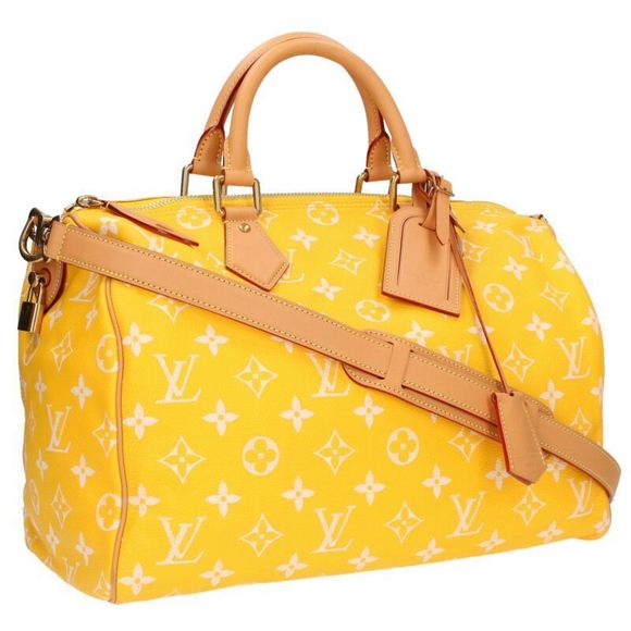 Louis Vuitton | Bags | Louis Vuitton All Yellow Over Speedy Monogram ...